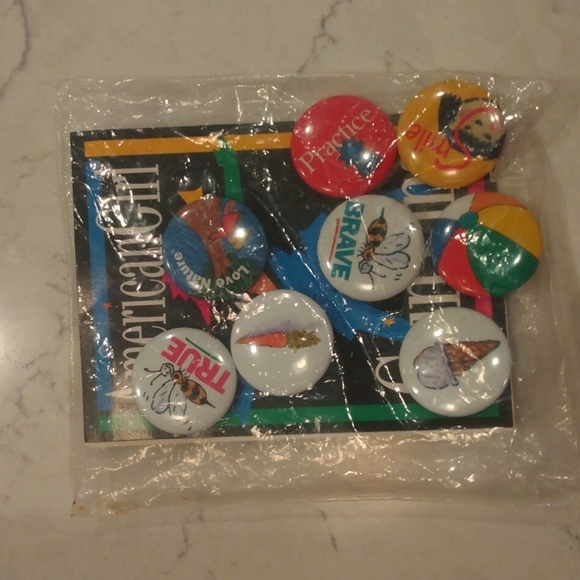 American Girl | Accessories | Vintage American Girl Grin Pins Set Of ...